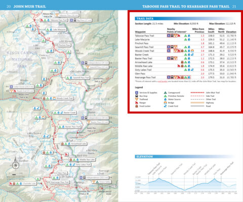 John Muir Trail Maps | Pocket Atlas | Erik The Black's Hiking Maps