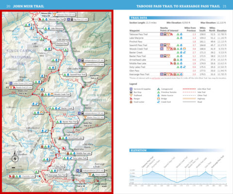 John Muir Trail Maps | Pocket Atlas | Erik The Black's Hiking Maps