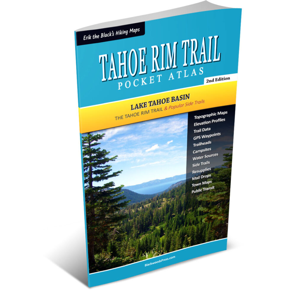Tahoe Rim Trail Map | 14x24 Wall Map | Erik The Black's Hiking Maps